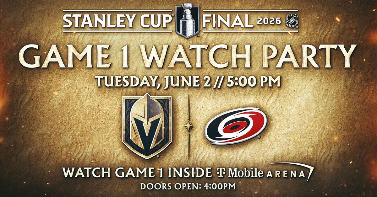 Watch Party Game 1 - Vegas Golden Knights vs. Carolina Hurricanes in ...